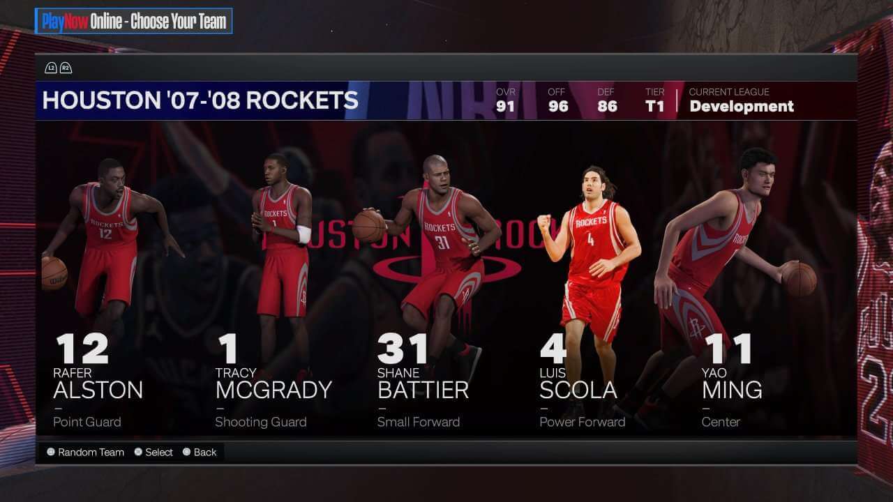 2007-08 Houston Rockets NBA 2K25 Roster | 2K Ratings